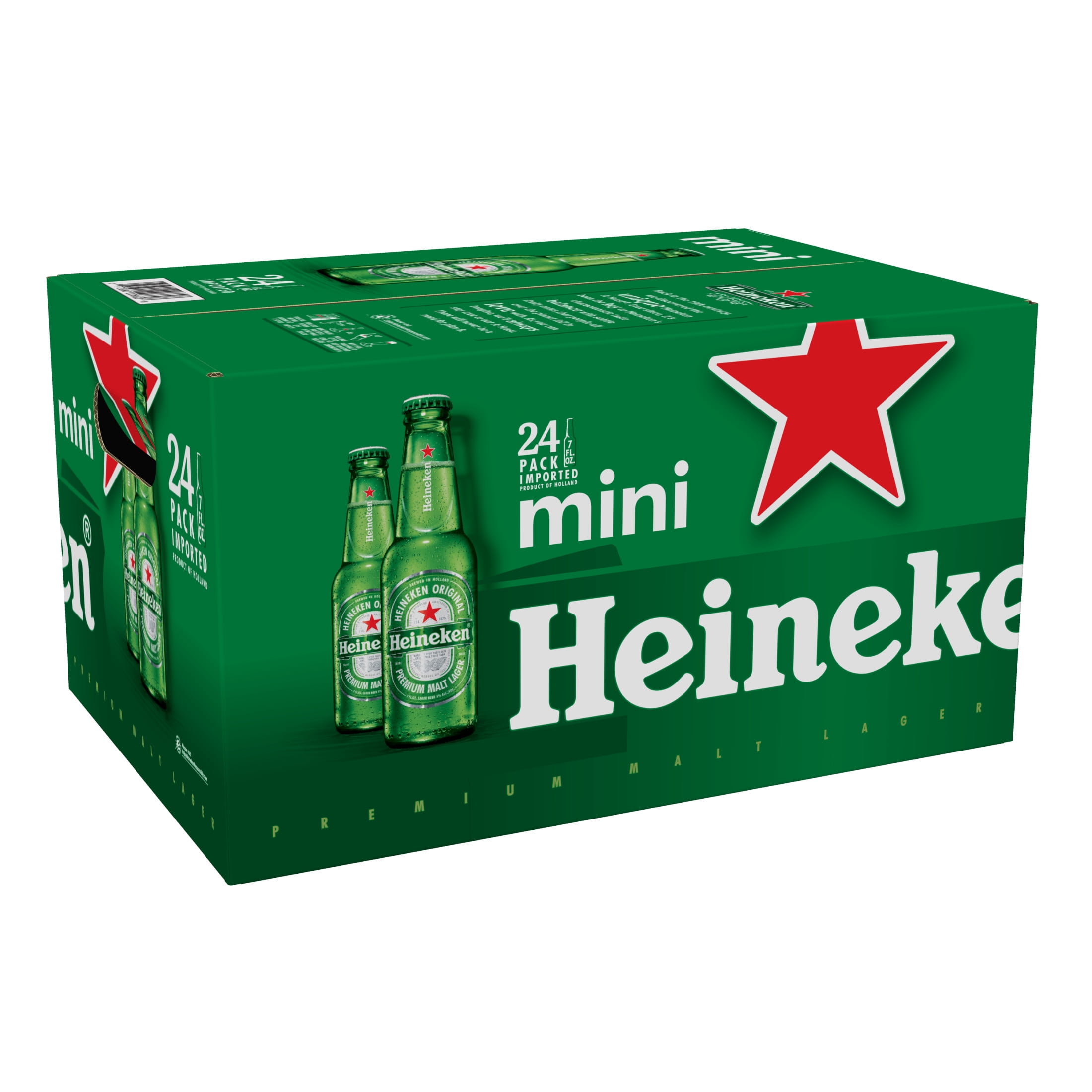 Heineken Original Netherlands Lager Import Beer, 24 pack, 7 fl oz ...