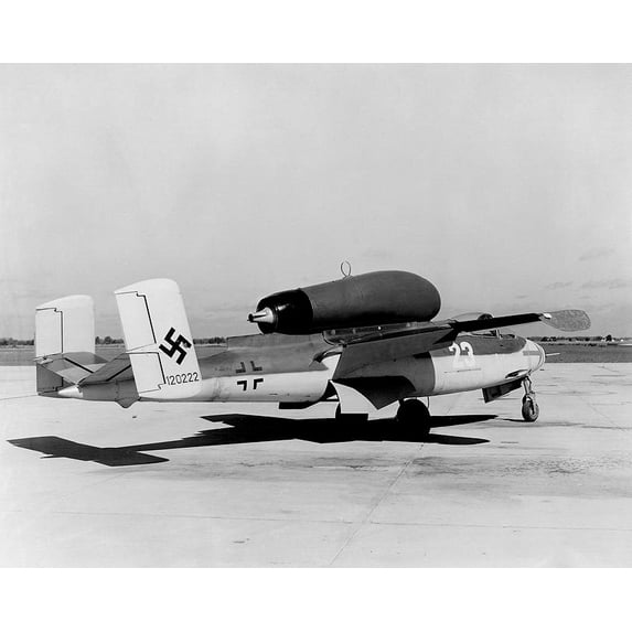 Heinkel He-162 German WWII Jet Aircraft Style - B - 24x36 Inch ...