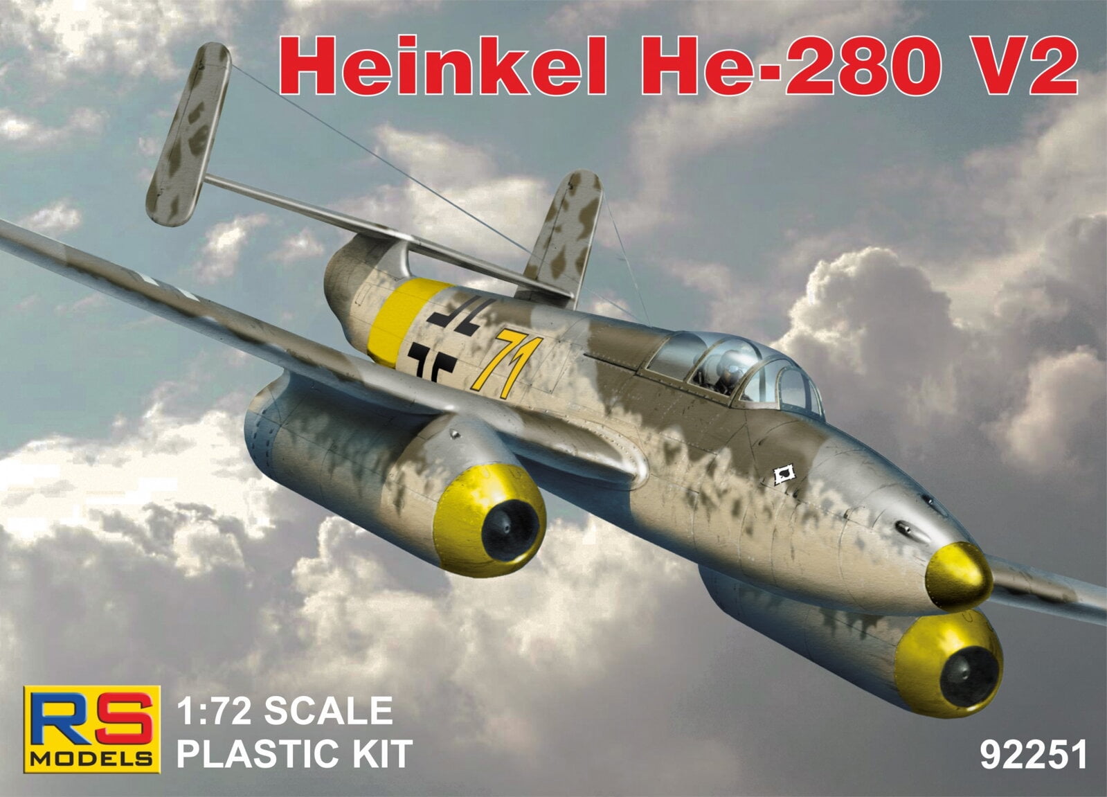 Heinkel He 280, experimental jet (1/72 model kit) - Walmart.com