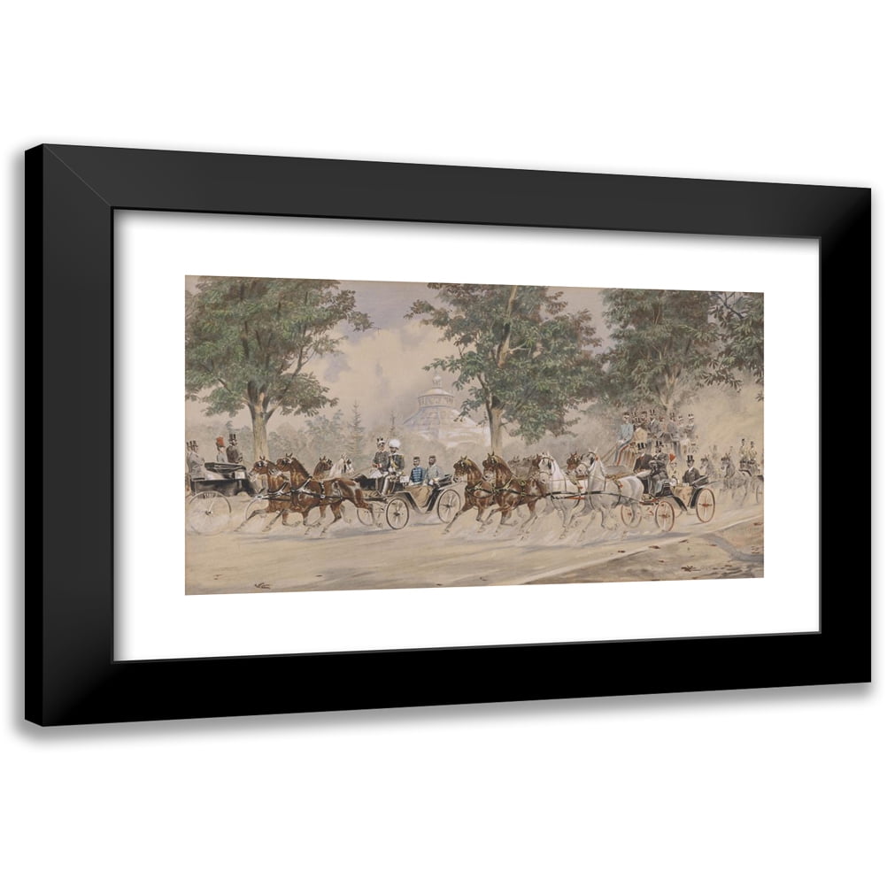 Heinrich Gottfried Wilda 24x15 Black Modern Framed Museum Art Print ...