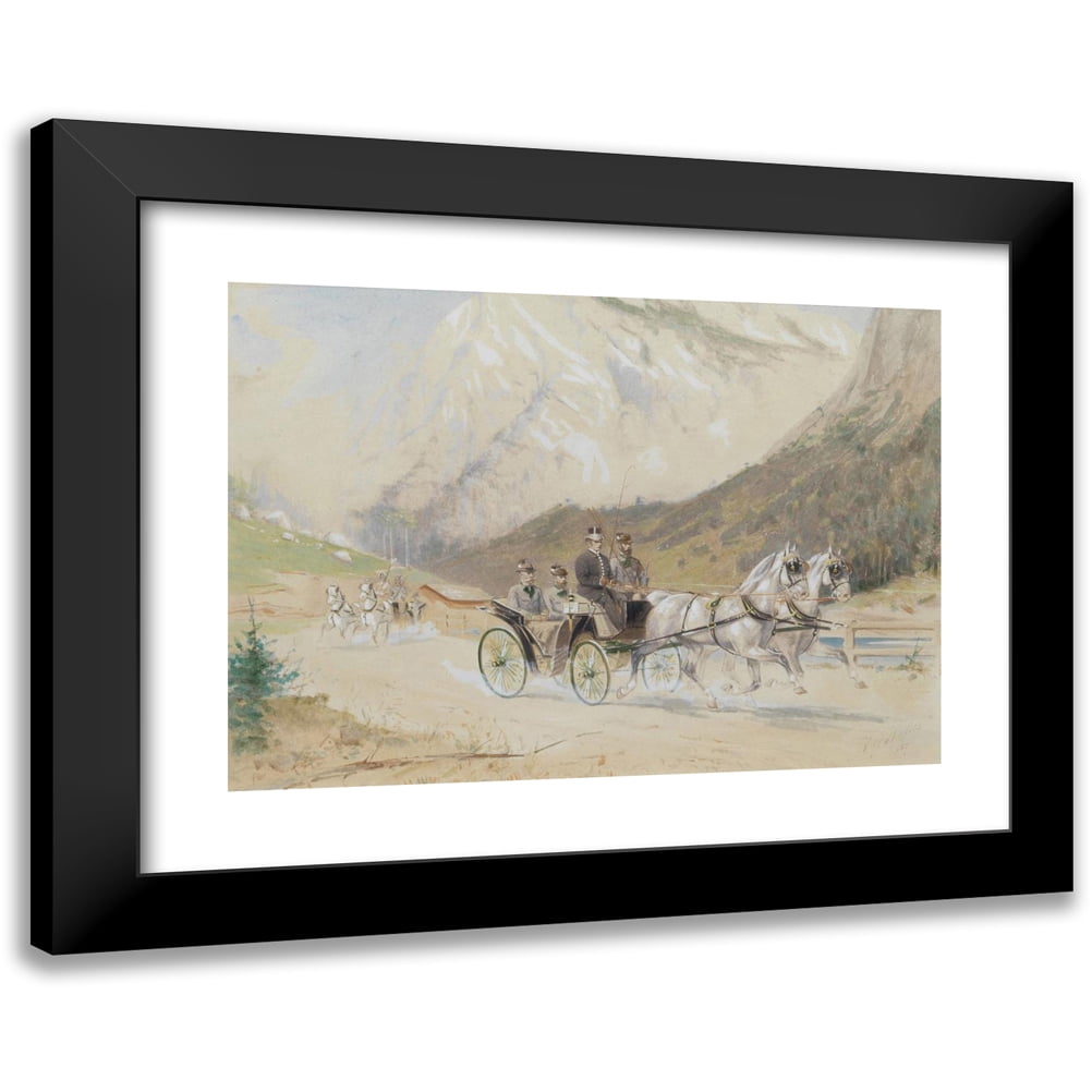 Heinrich Gottfried Wilda 24x18 Black Modern Framed Museum Art Print ...