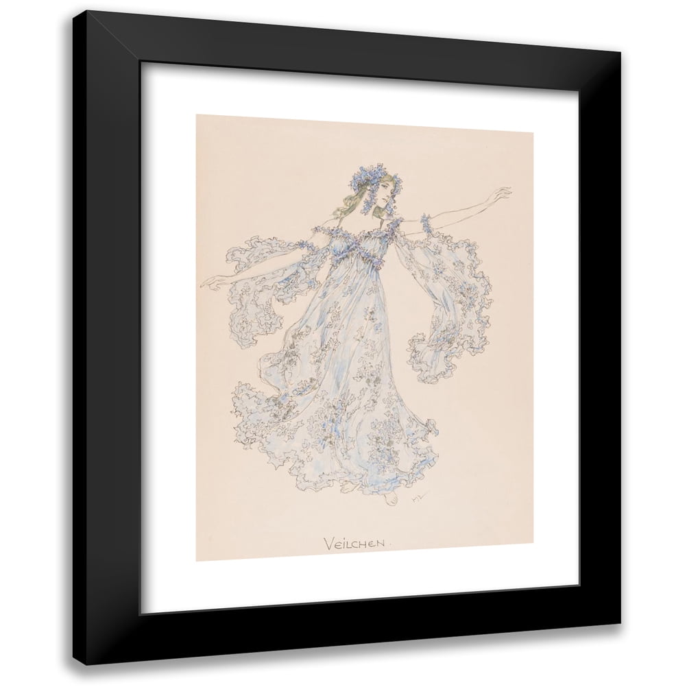 Heinrich Lefler 11x14 Black Modern Framed Museum Art Print Titled ...
