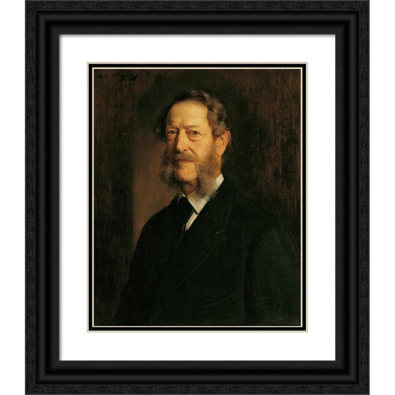 Heinrich von Angeli 20x24 Black Ornate Framed Double Matted Museum Art ...