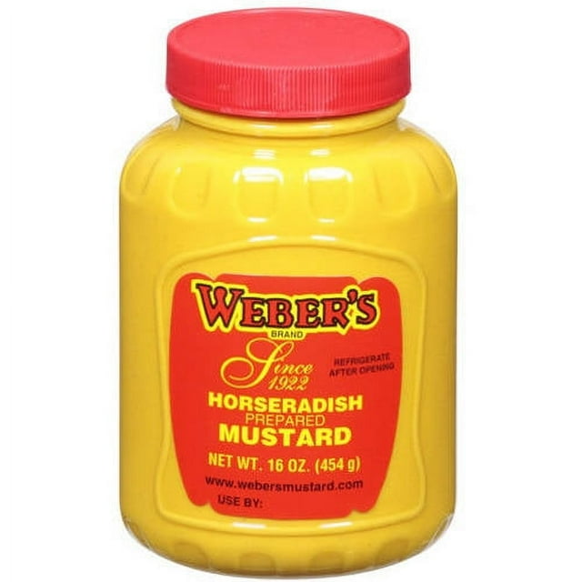 Heintz & Weber Webers Horseradish Prepared Mustard, 16 oz - Walmart.com