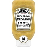 Heinz 100% Natural Spicy Brown Mustard, 14 oz Bottle - Walmart.com