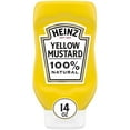 Heinz 100% Natural Yellow Mustard 14 oz (Pack of 24) - Walmart.com