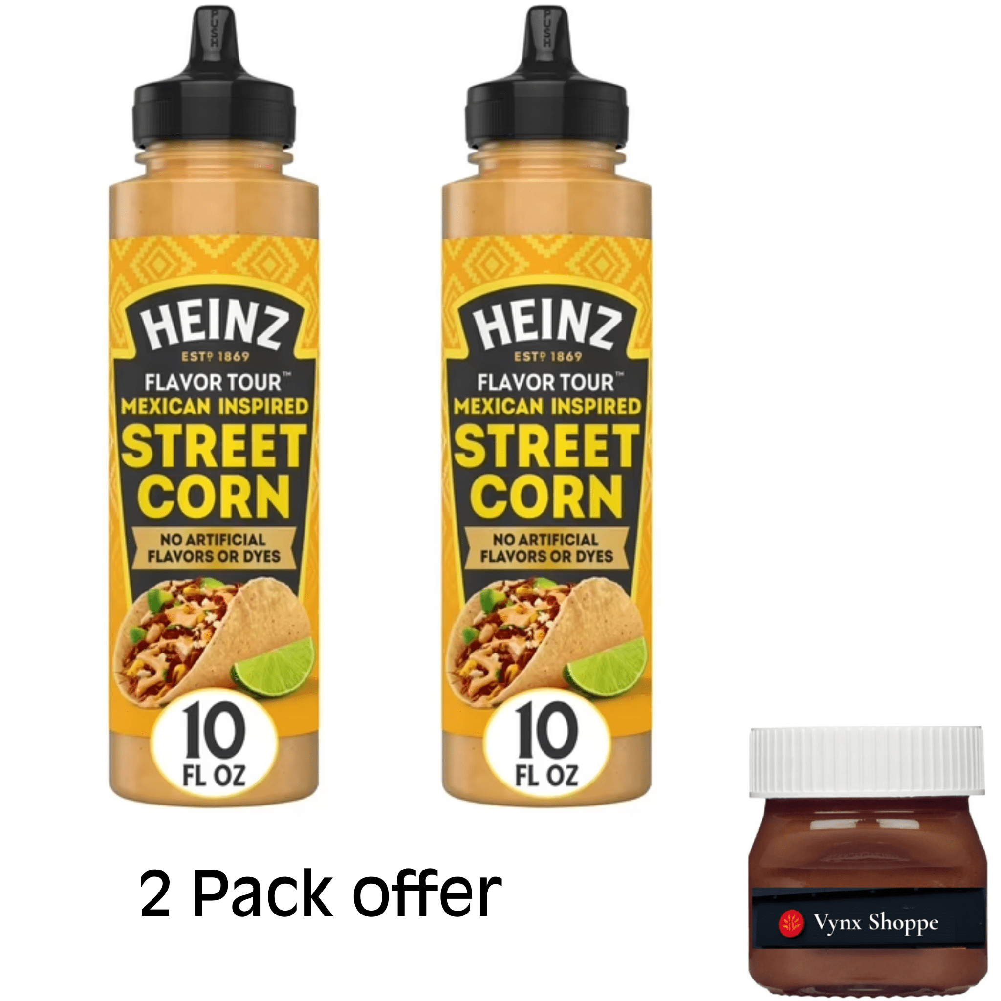 Heinz Flavor Tour Mexican Inspired Street Corn Sauce, 10 fl oz Bottle ...
