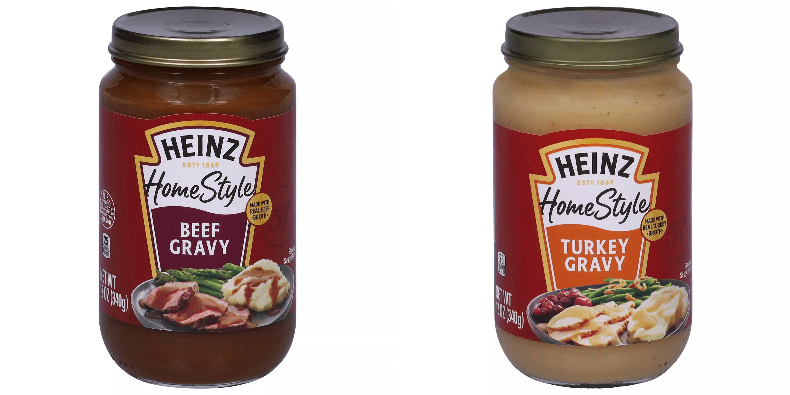 Heinz Home Style Savory Beef Gravy, 12 oz - Heinz Roasted Turkey Gravy, 12 oz - Walmart.com