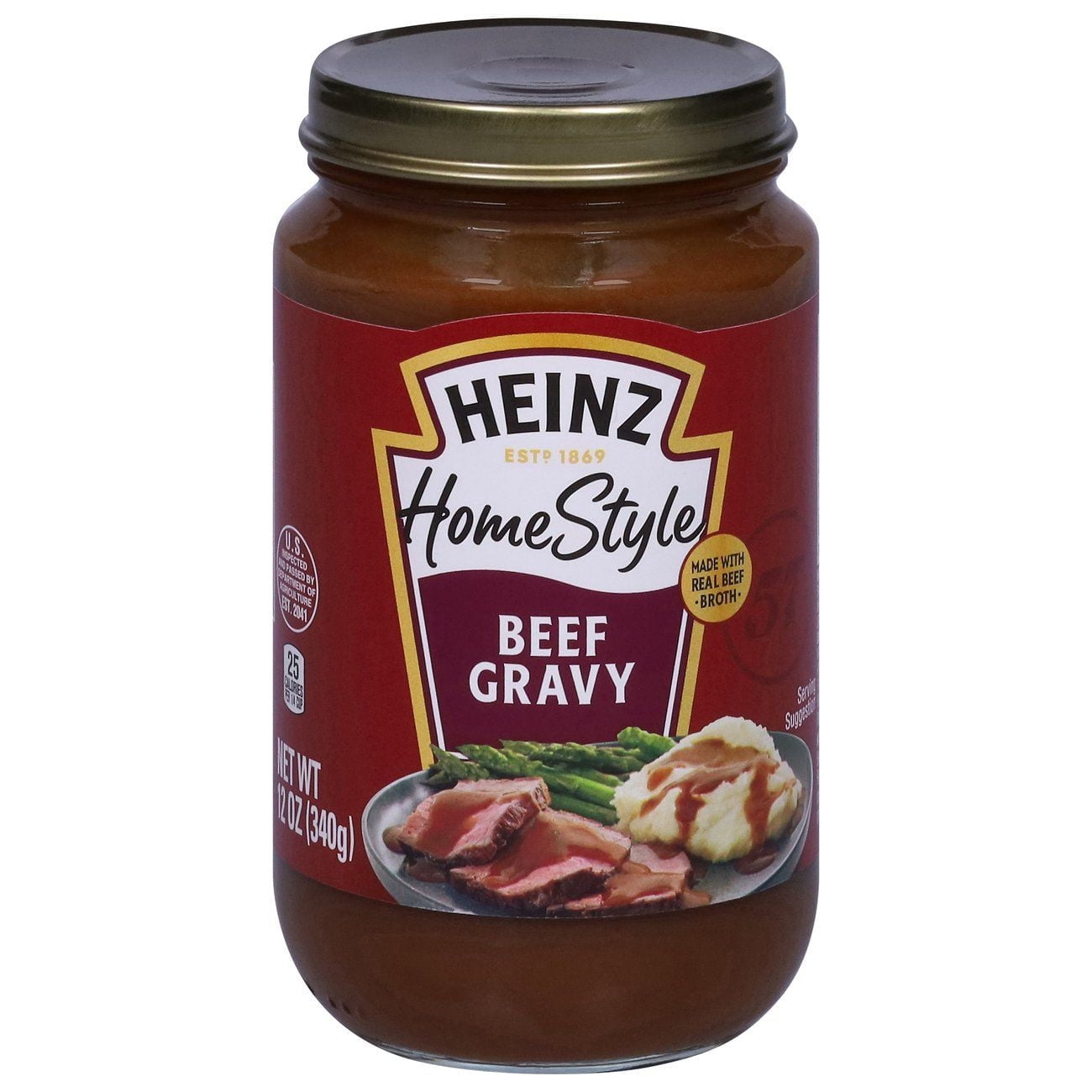 Heinz Home Style Savory Beef Gravy - 12 oz Jar - Hearty Comfort Food ...