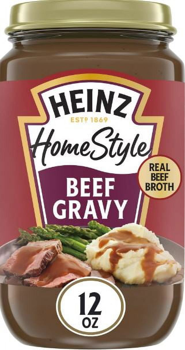 Heinz HomeStyle Beef Gravy, 12 oz Jar (Pack of 32) - Walmart.com