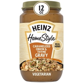 Heinz Beef Gravy 12 oz Jar with Real Beef Broth, Easy Heat Ready to ...