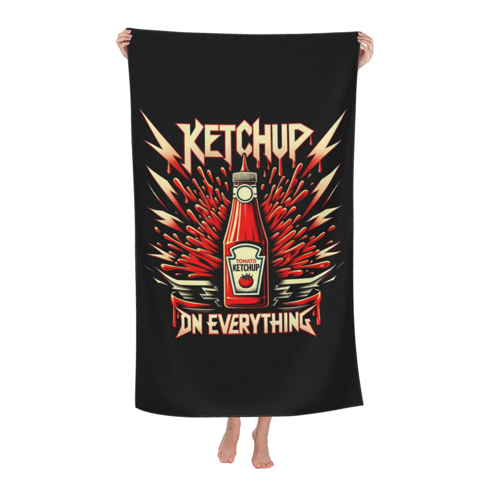 Heinz Ketchup Beach Towel Lightweight Bath Towel Swim Towel for Adults ...