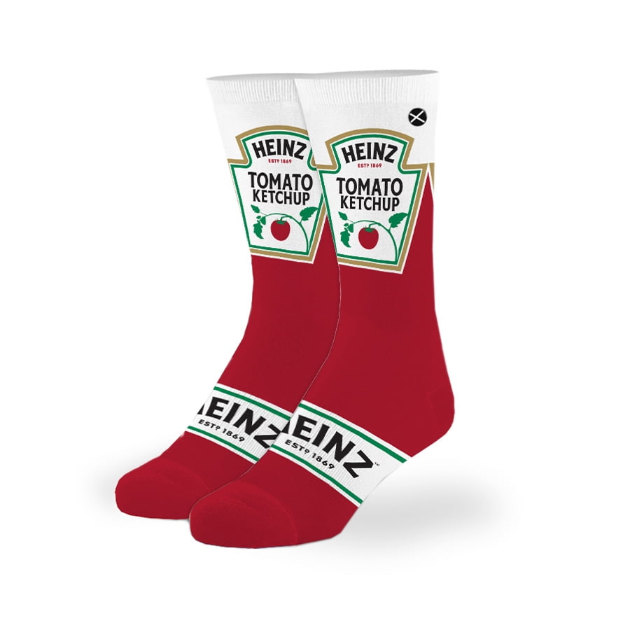 Cool Socks – Heinz Ketchup Big Kids Crew Socks – Funny Food Novelty ...