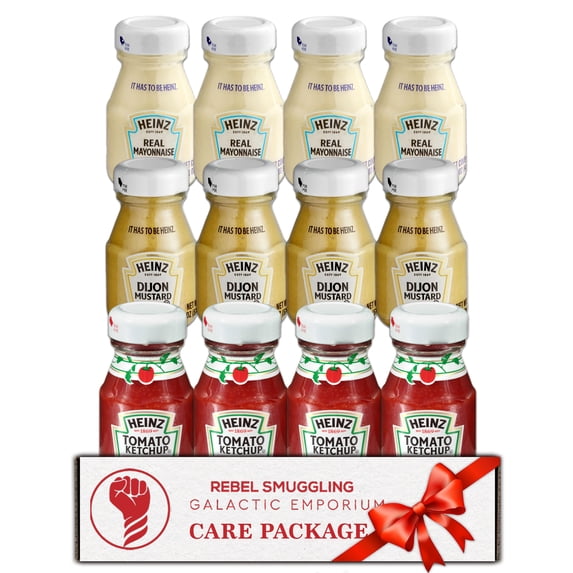 Heinz, Mini Bottle Variety Pack, 4 Ketchup, Mustard, Mayo, 12 Pack ...