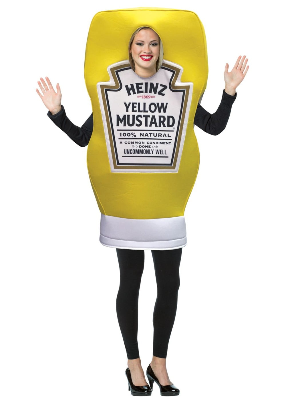 Heinz Mustard Squeeze Bottle Neutral Adult Halloween Costume, One Size ...