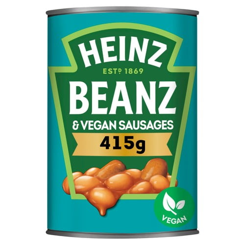 Heinz Plant-Based Beanz & Sausages 415g, British Import (Pack of 2 ...