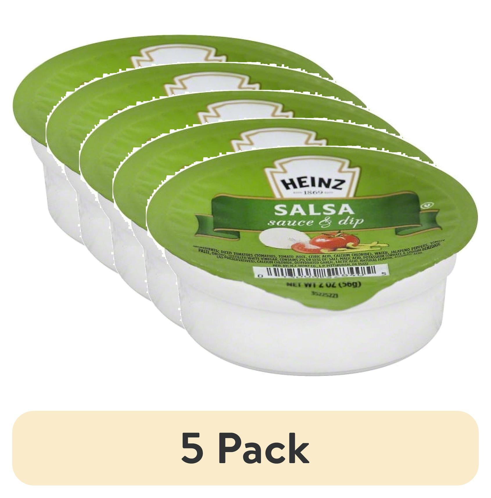 (5 pack) Heinz Salsa Single Serve Sauce & Dip (60 ct Pack, 2 oz Dipping Cups) - Walmart.com