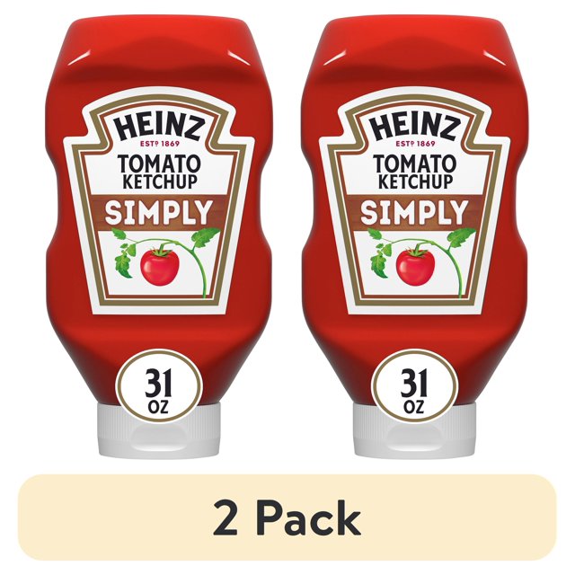 (2 pack) Heinz Simply Tomato Ketchup with No Artificial Sweeteners, 31 ...