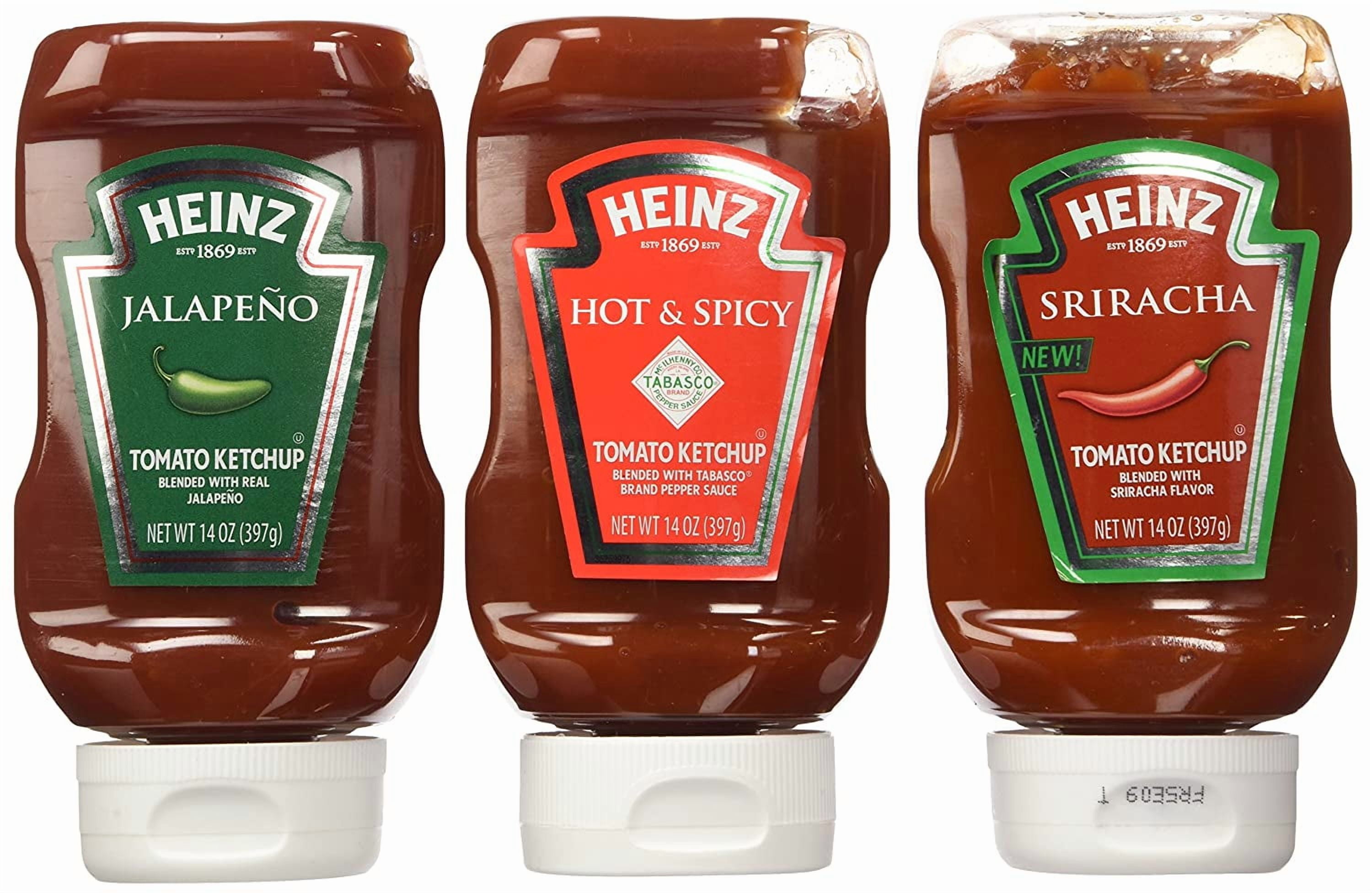 Heinz Spicy Ketchup Lovers Variety Pack: Sriracha, Jalapeno, & Spicy ...