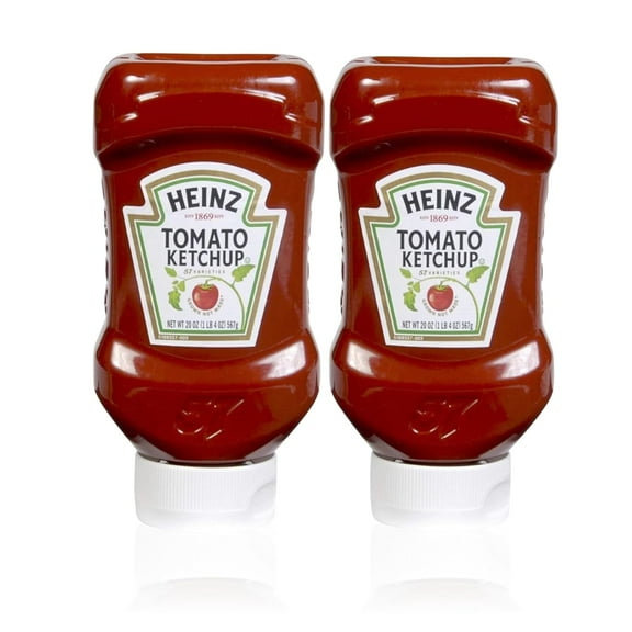 Heinz Mini Glass Ketchup Bottles, Pack of 12, 2.25oz Each, Single-Serve ...