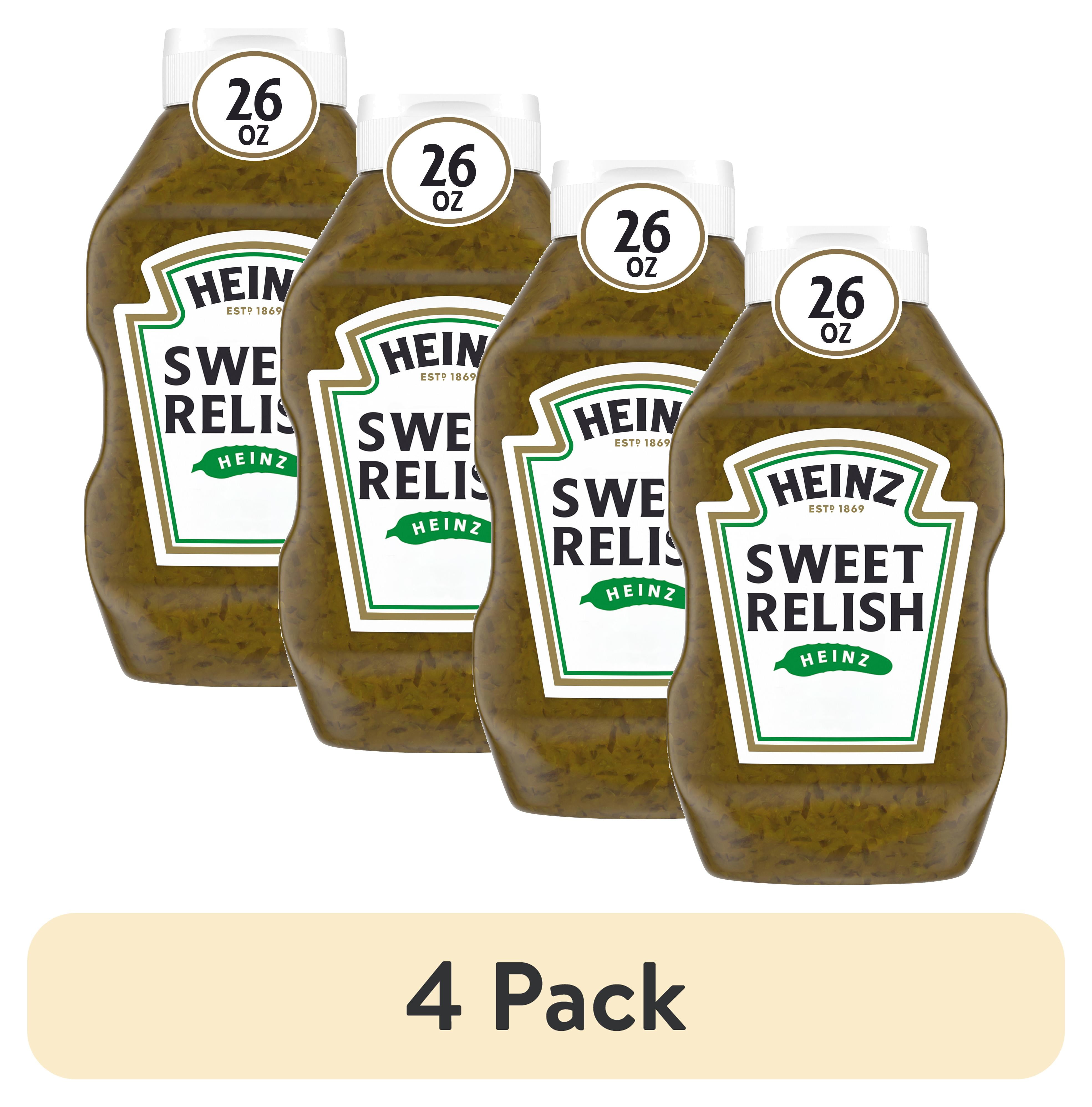 (4 pack) Heinz Sweet Relish, 26 fl oz Bottle - Walmart.com