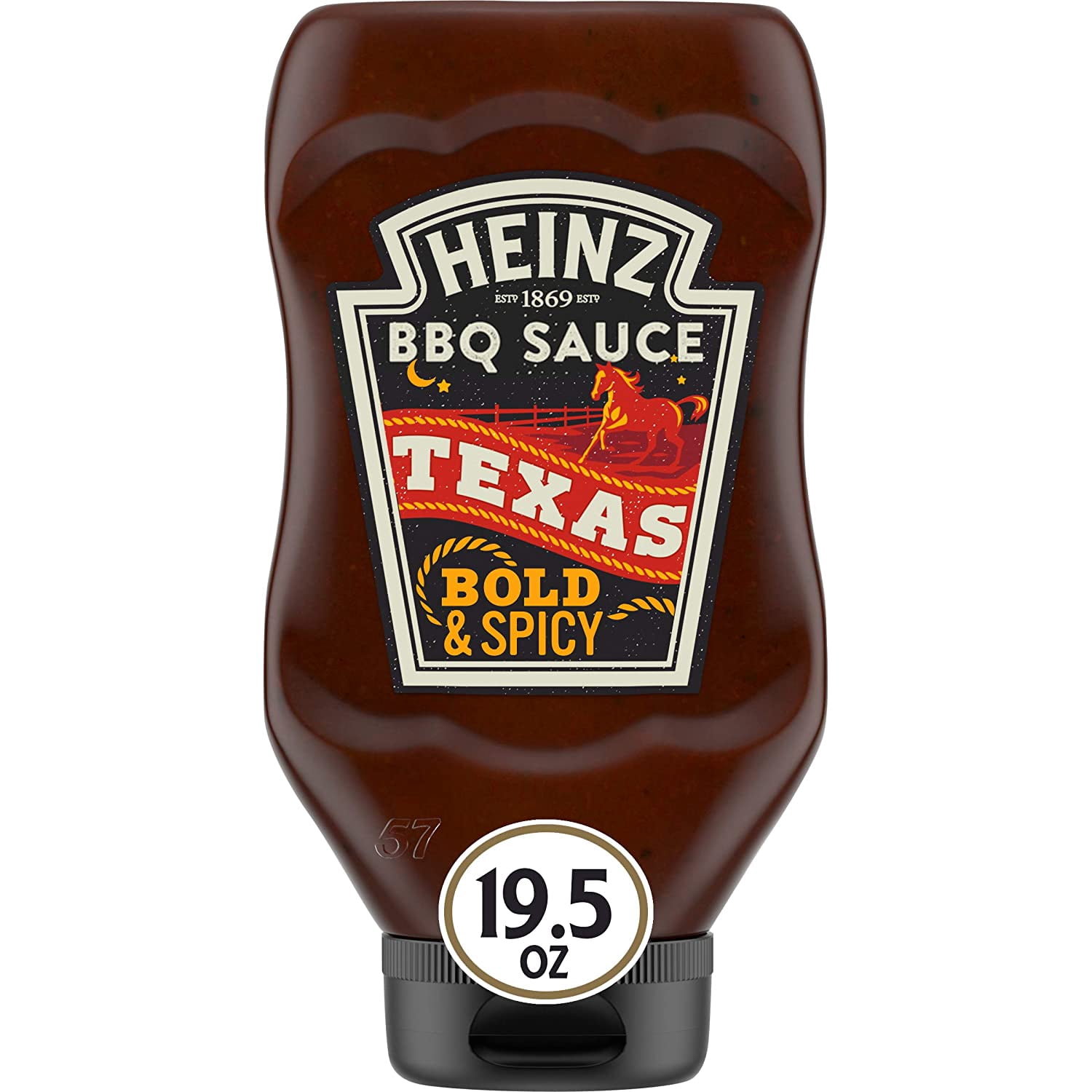 Heinz Texas Style Bold & Spicy BBQ Sauce (19.5 oz Bottles Pack of 6 ...