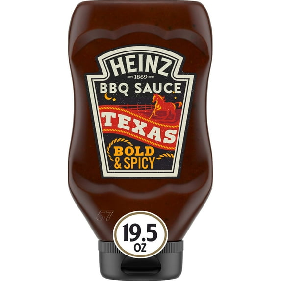 Heinz Texas Style Bold & Spicy BBQ Sauce (19.5 oz Bottles, Pack of 6 ...