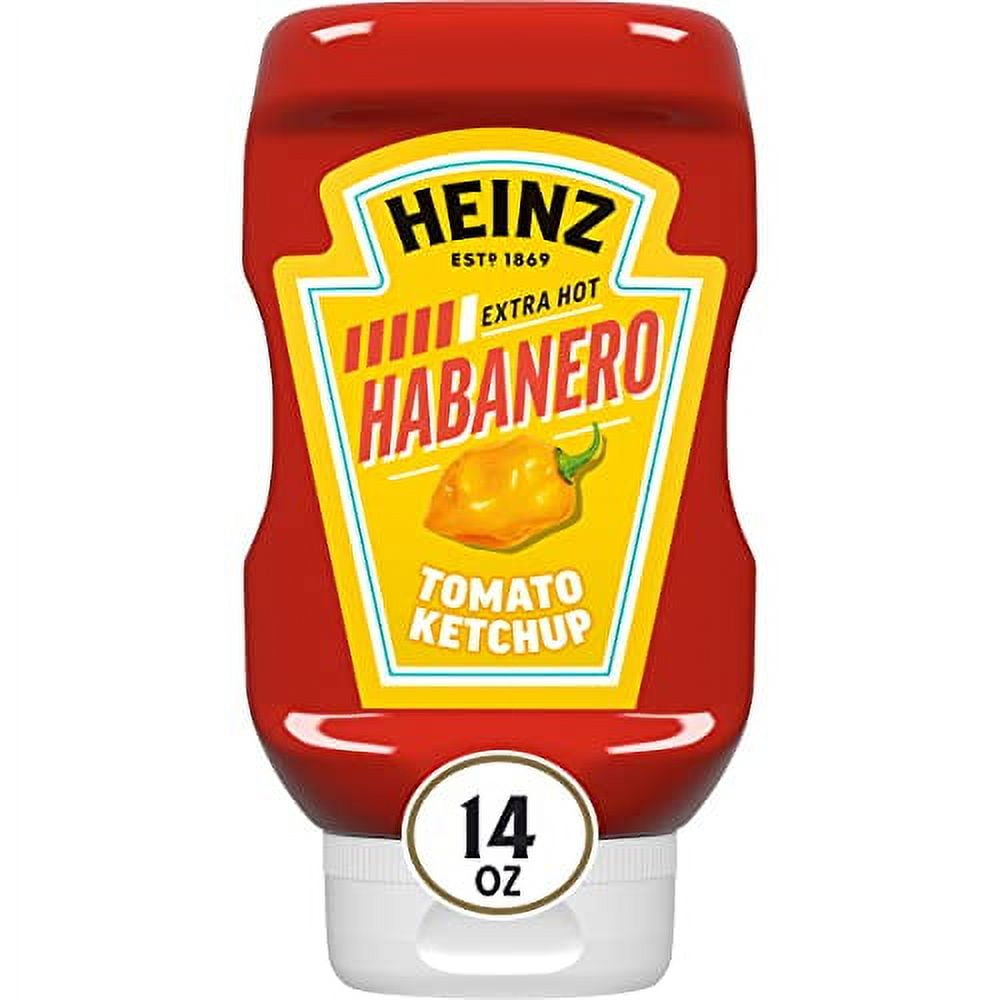 Heinz Tomato Ketchup Blended With Habanero 14 Oz Squeeze Bottle