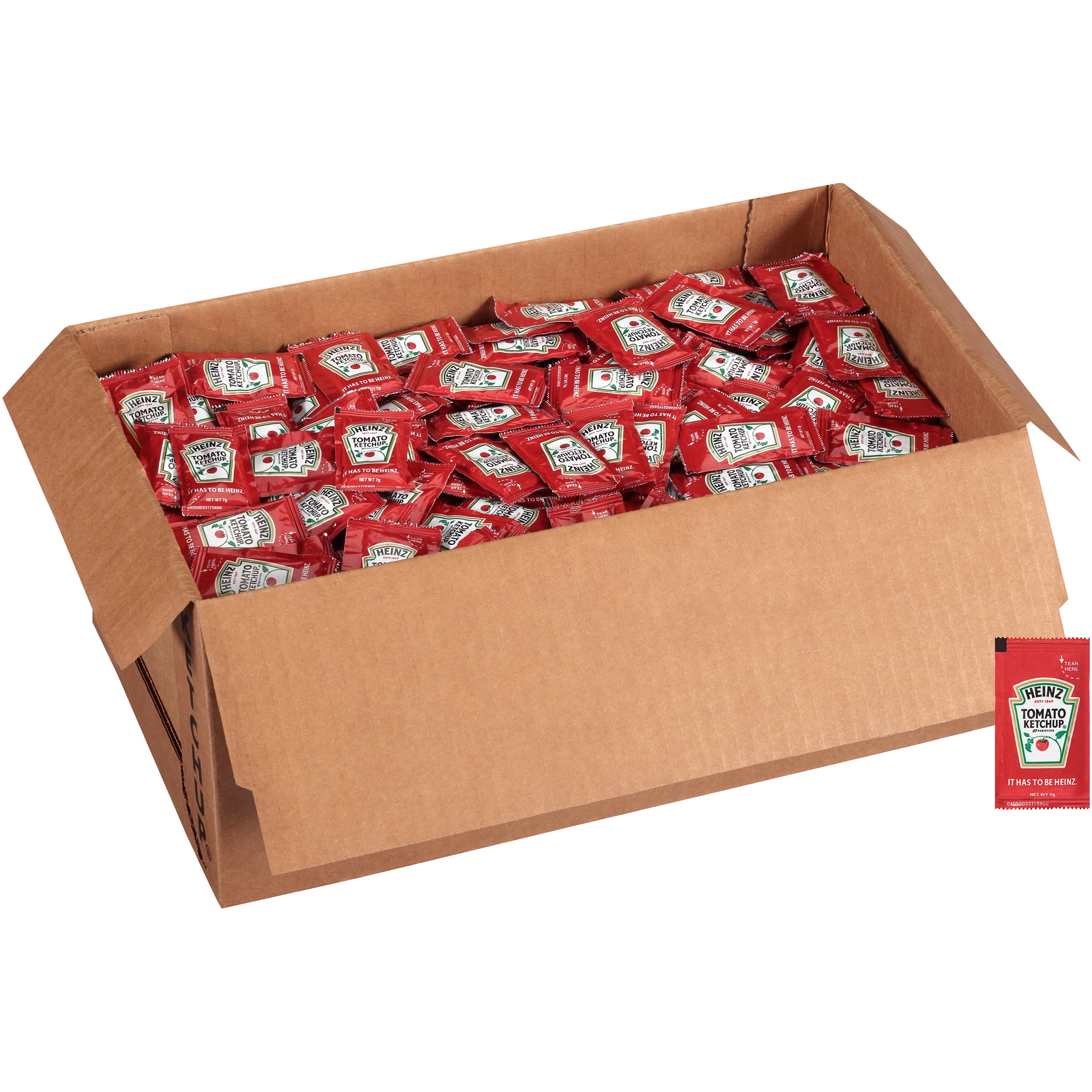 Heinz Tomato Ketchup Individual Serve Packets, Multipack Value - 1000 ...