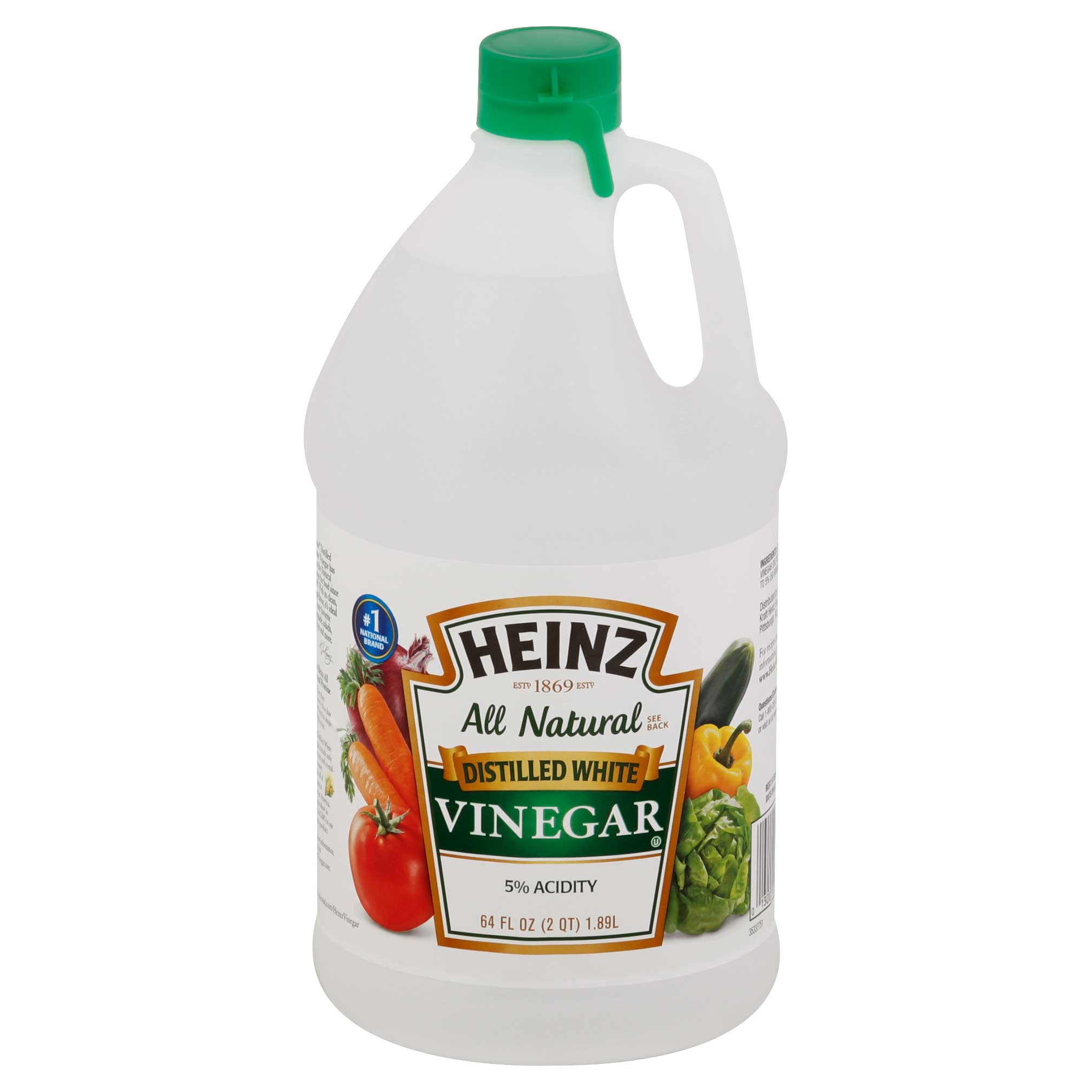 Heinz Distilled White Vinegar, 64 oz - Case of 6, Diluted with Water ...