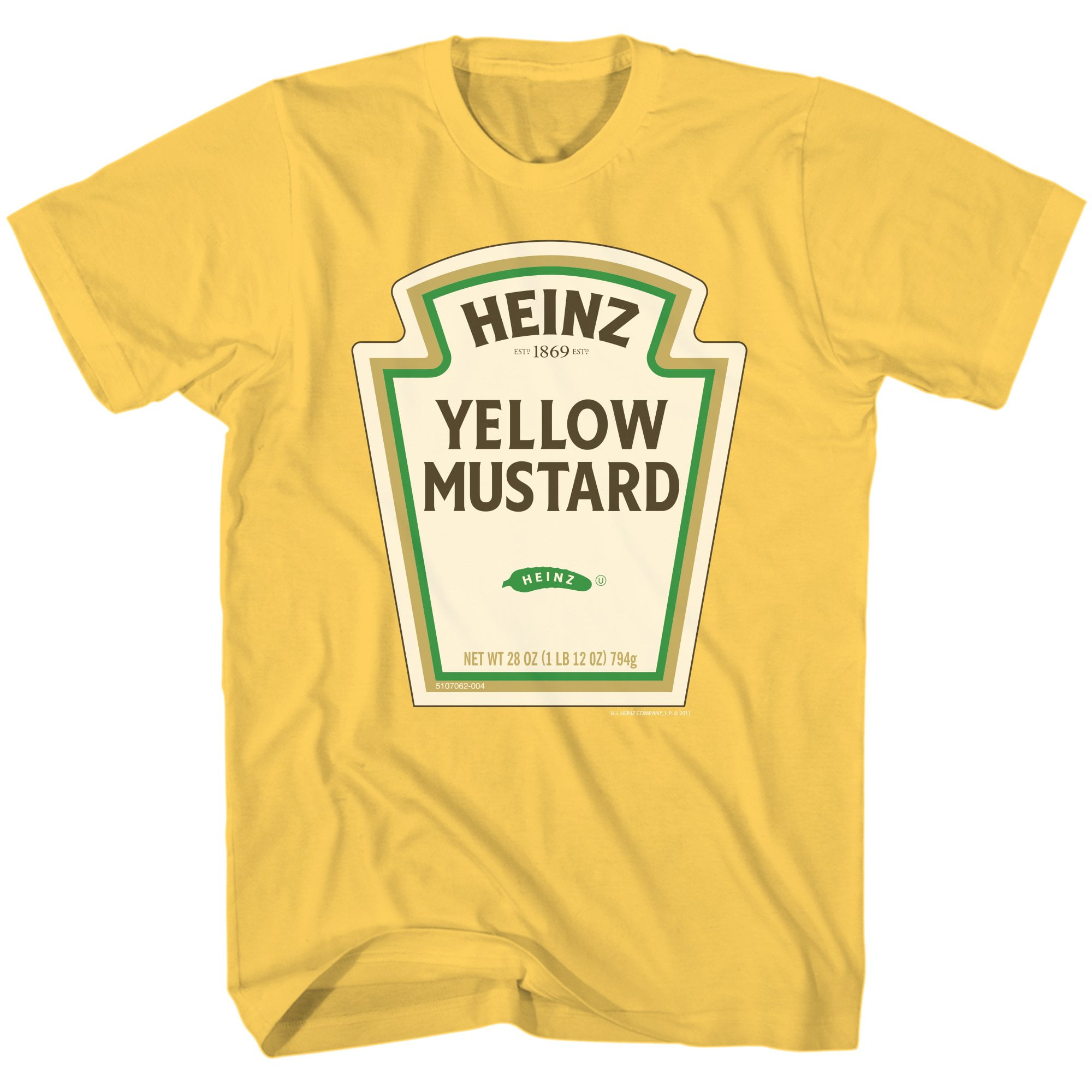 Heinz Yellow Mustard Logo Adult T-Shirt… - Walmart.com