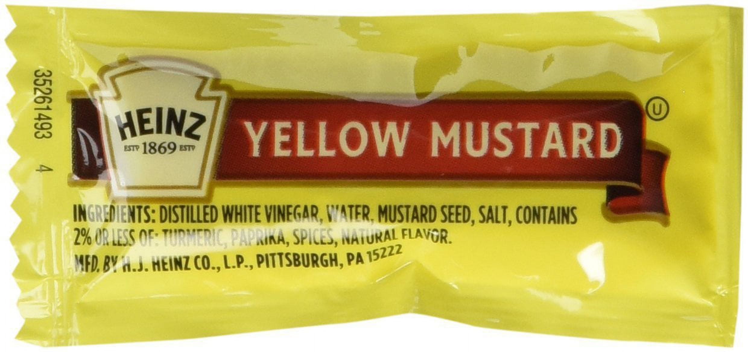 Heinz Yellow Mustard Packets (500 Packets) - Walmart.com
