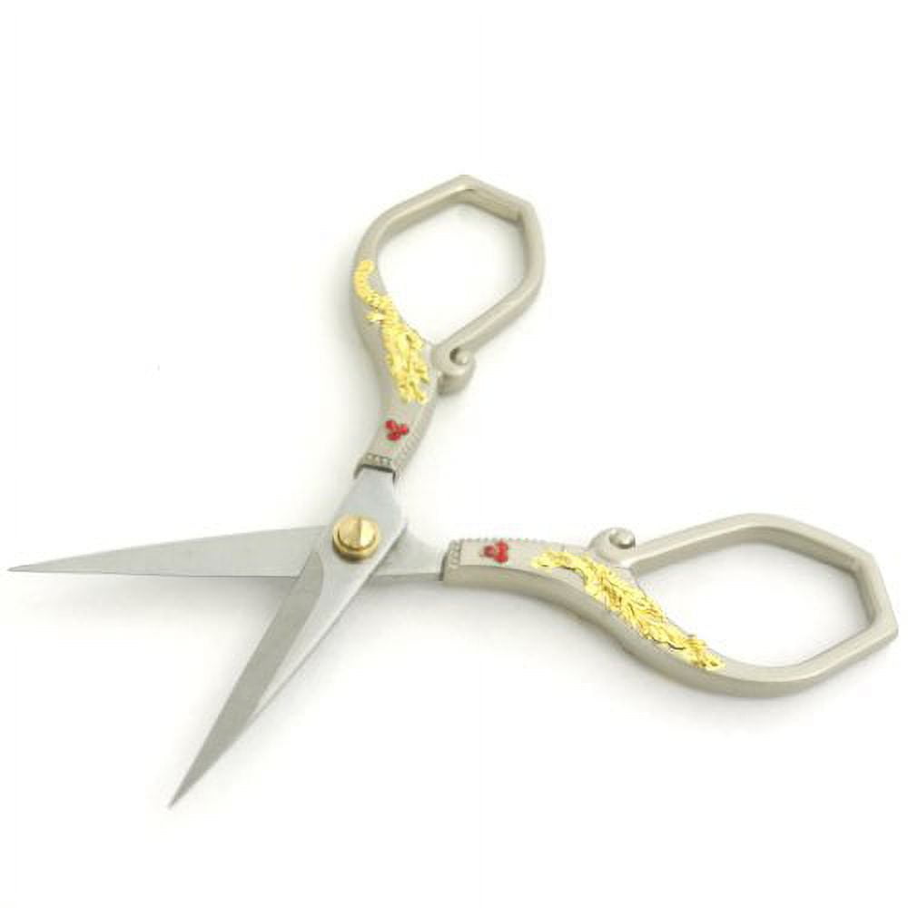 Heirloom Craft Embroidery Scissors w/Decorative Cast Handles Gold ...