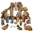 Heirloom Nativity Figures Multi Warm Fifteen Piece Set 15 pc st ...