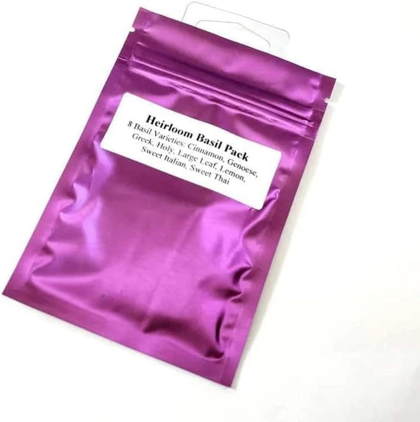 Heirloom Organic Basil Seeds - Non-GMO Set of 8 Basil Variety Seeds ...