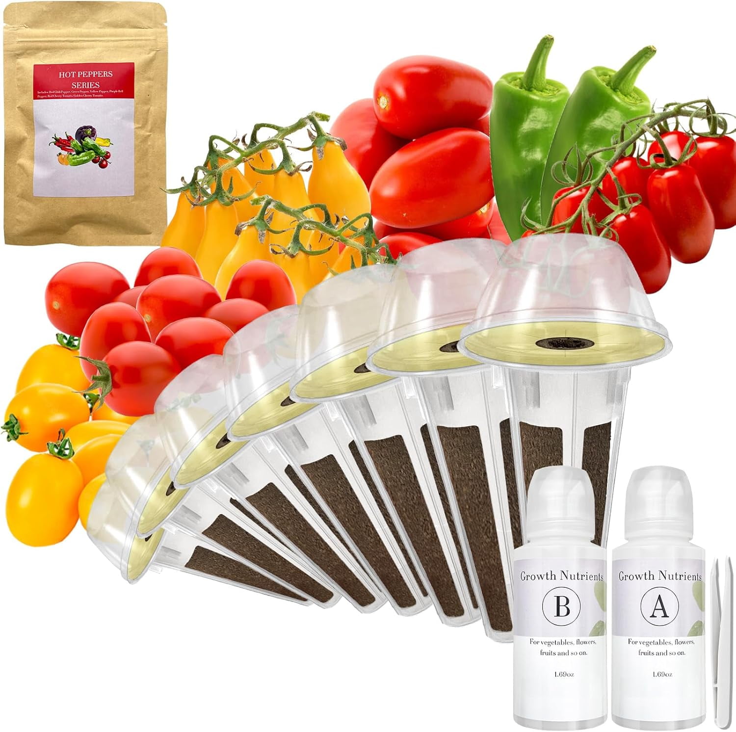 Heirloom Tomato Seed Pod Kit for AeroGarden, idoo, Ahopegarden, MUFGA ...