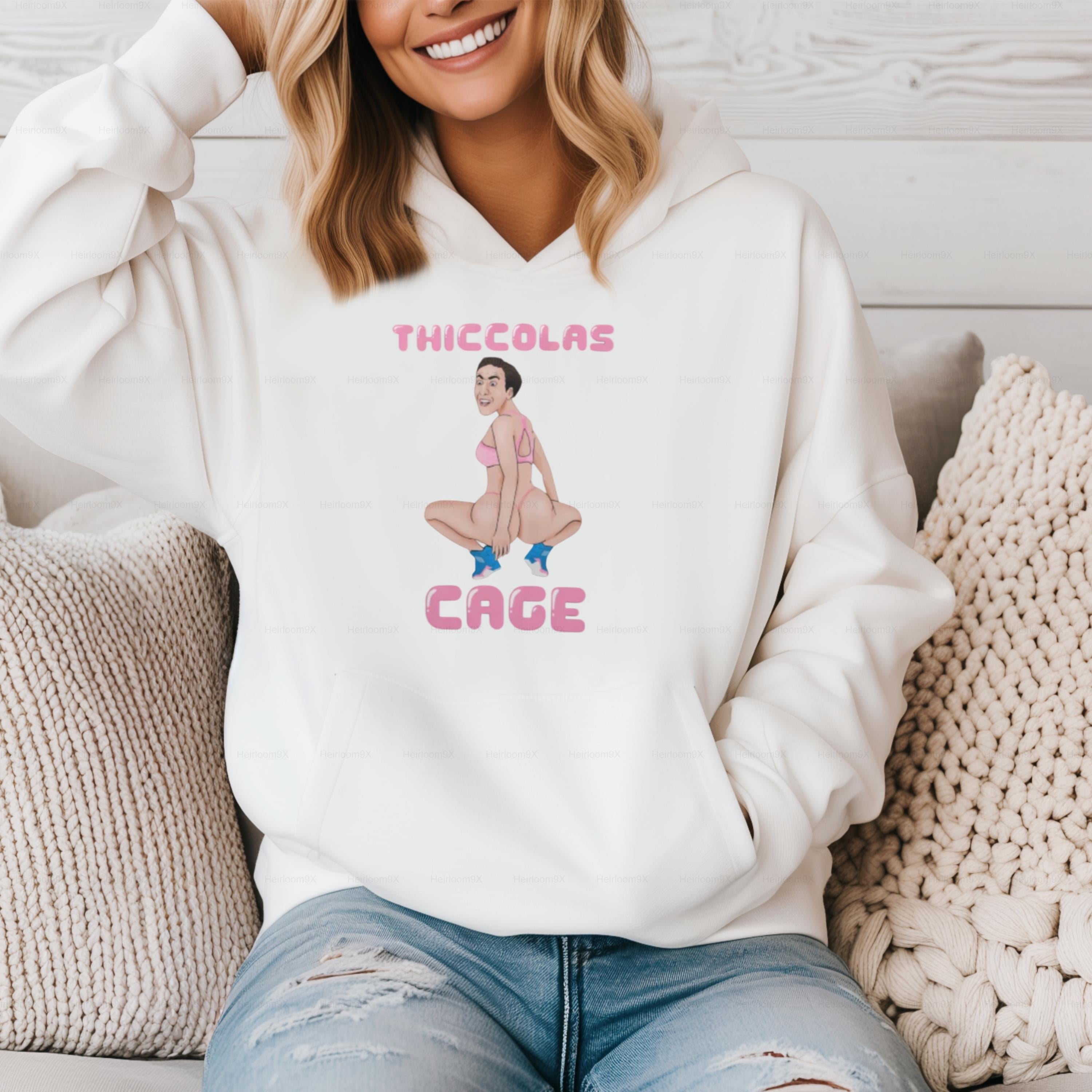 Heirloom98 Thiccolas Cage Dummy Thicc Nicolas Cage Meme Funny Actor Classic T Shirt, for unisex ...