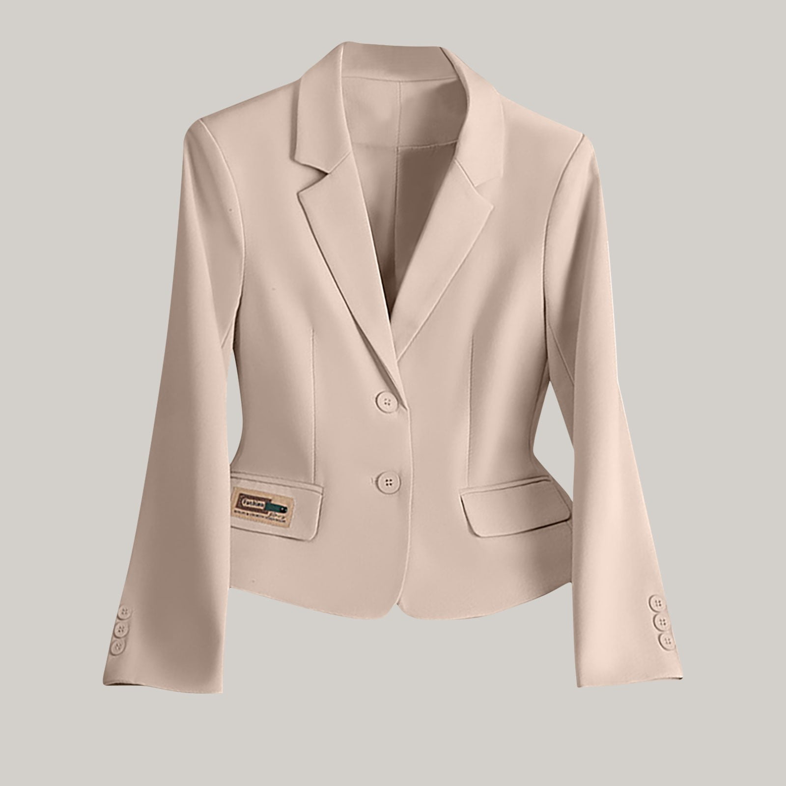 Heisall Ladies Solid Color Lapel Button Elegant Suit Jacket - Walmart.com