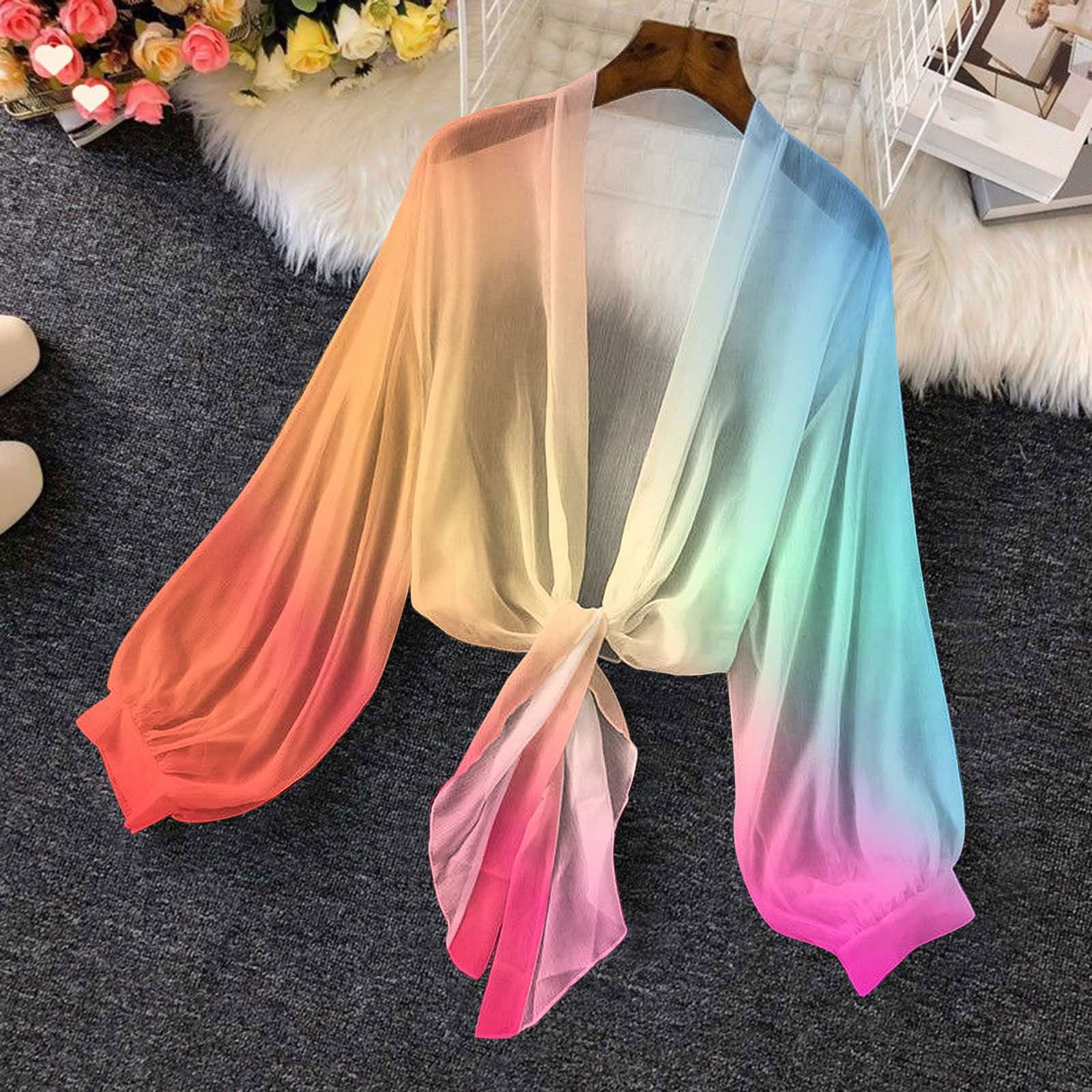 Heisall Women's Cardigan Coats Long Sleeve Floral Print All-Season Casual Open Front Outerwear ...