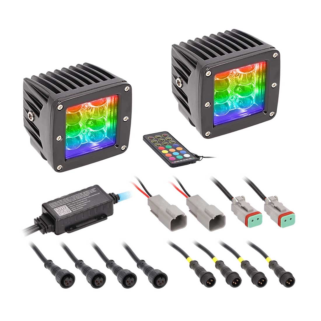 Heise HE-CHASE-CLKT Standard Mount Addressable Chasing LED Cube Lights ...