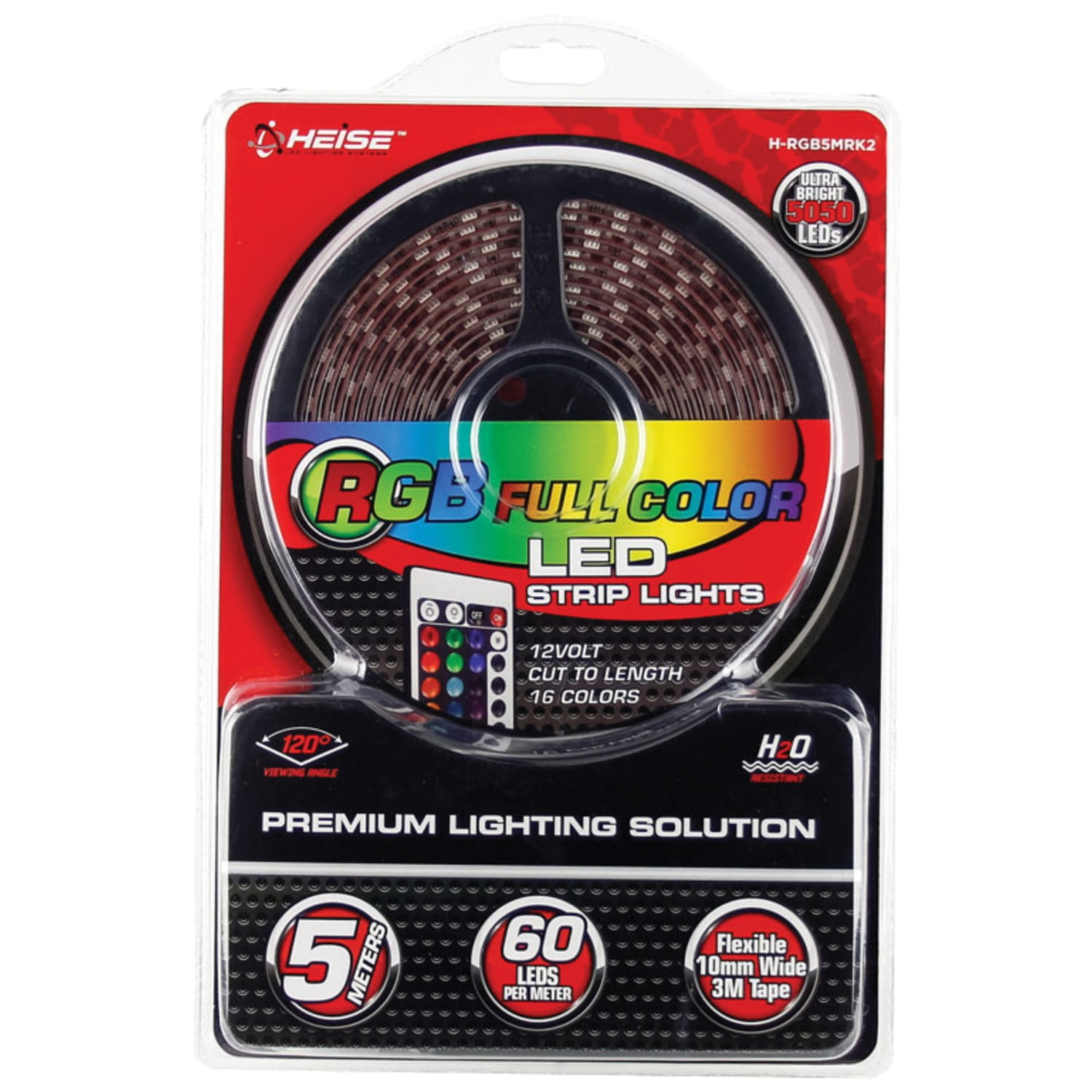 Heise LED Lighting Systems H-RGB5MRK2 RGB LED Strip, 16.4Ft - Walmart.com
