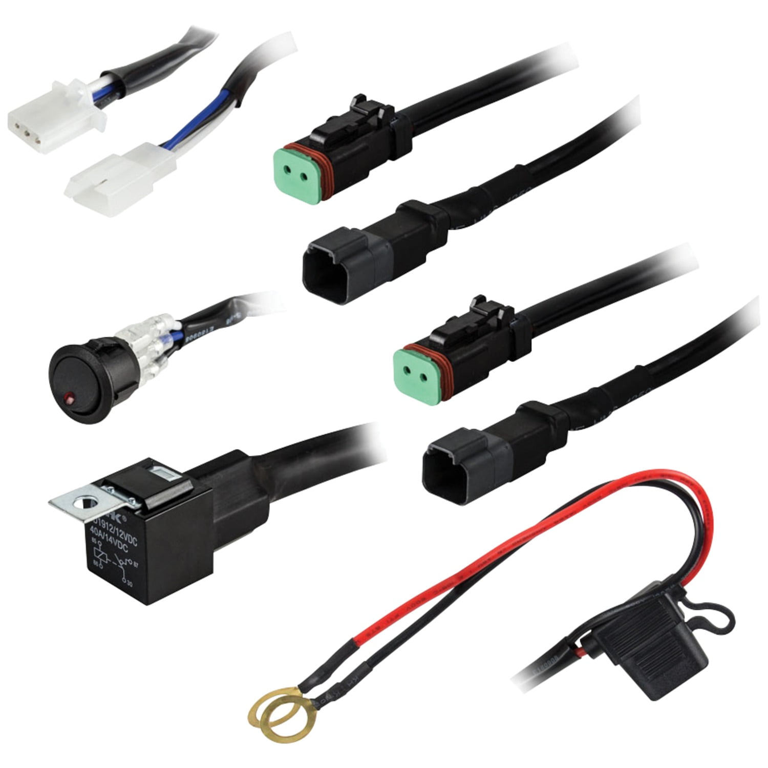 Heise LED Lighting Systems HE-DLWH1 2-Lamp Wiring Harness & Switch Kit ...