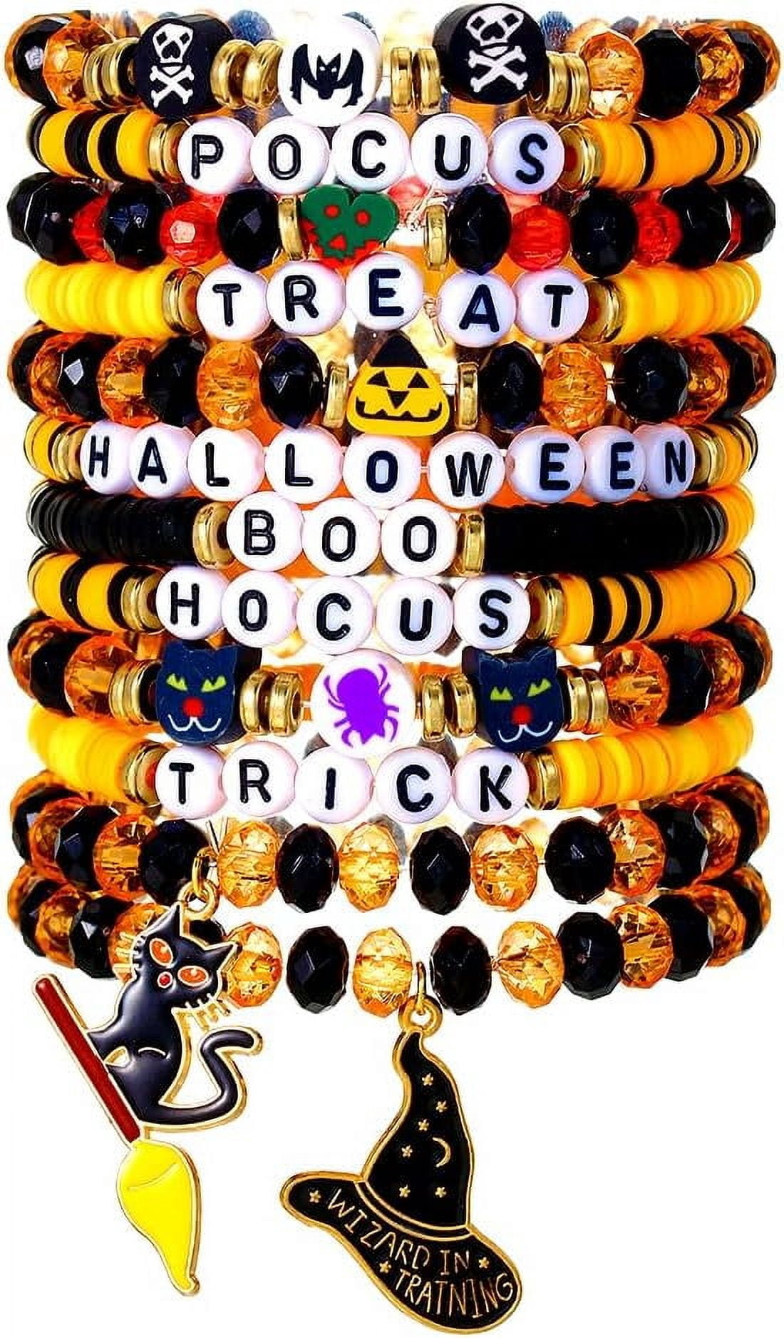 Heishi Surfer Clay Bead Bracelets Set For Women - Preppy Smile Evil Eye ...