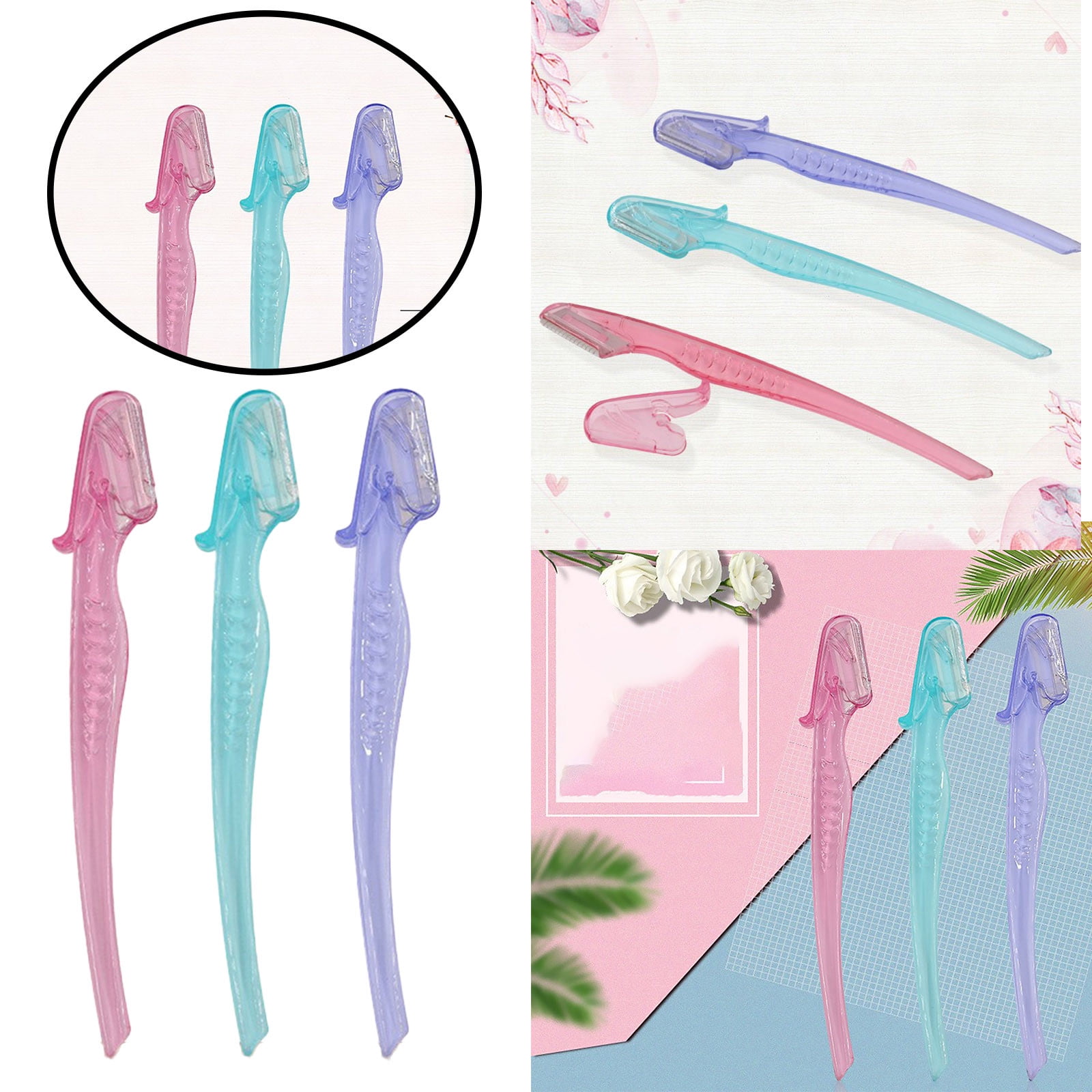 Heizi Eyebrow Pencil 24 Eyebrow Trimmer Straight Handle Eyebrow Shaving ...