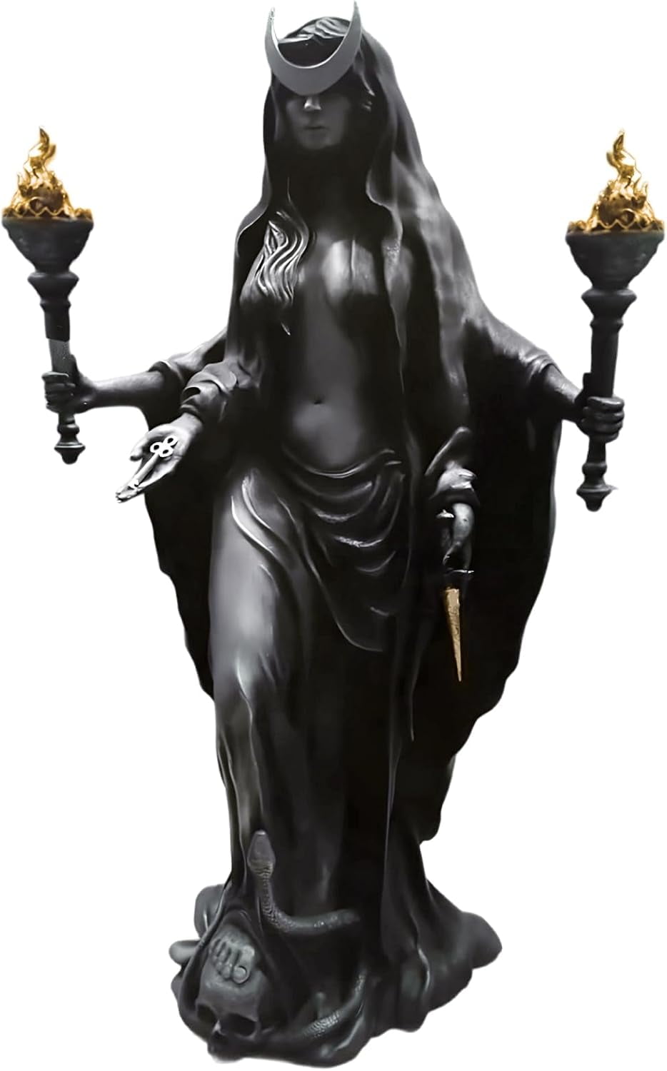 Hekate Niktipolos, The Witch of The Night, Hecate Greek Goddess with Her Hounds of Magic Resin ...