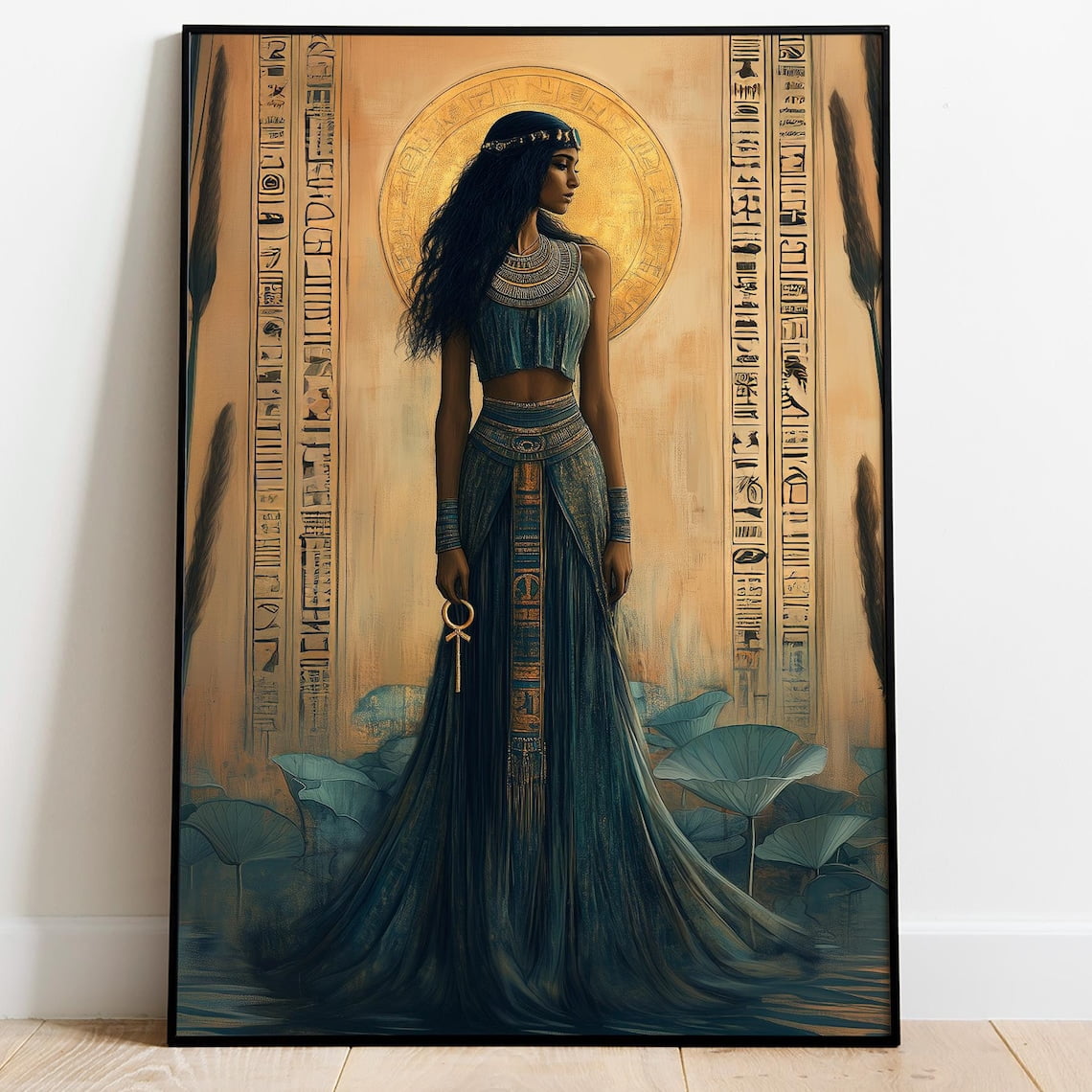 Heket Poster Art Nouveau Print, Egyptian Goddess Of Fertility, Renewal ...
