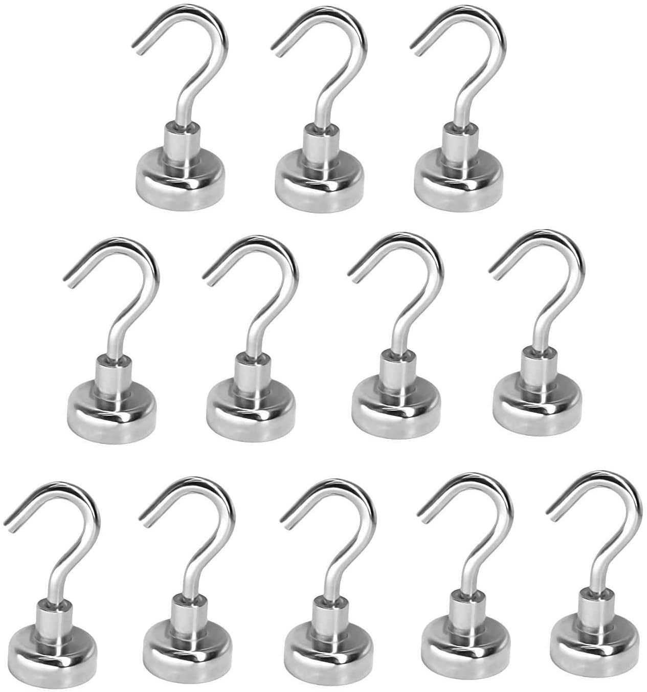 Heldig 12 magnetic hooks force 8KG, magnets 16 mm Magnetic for doors ...