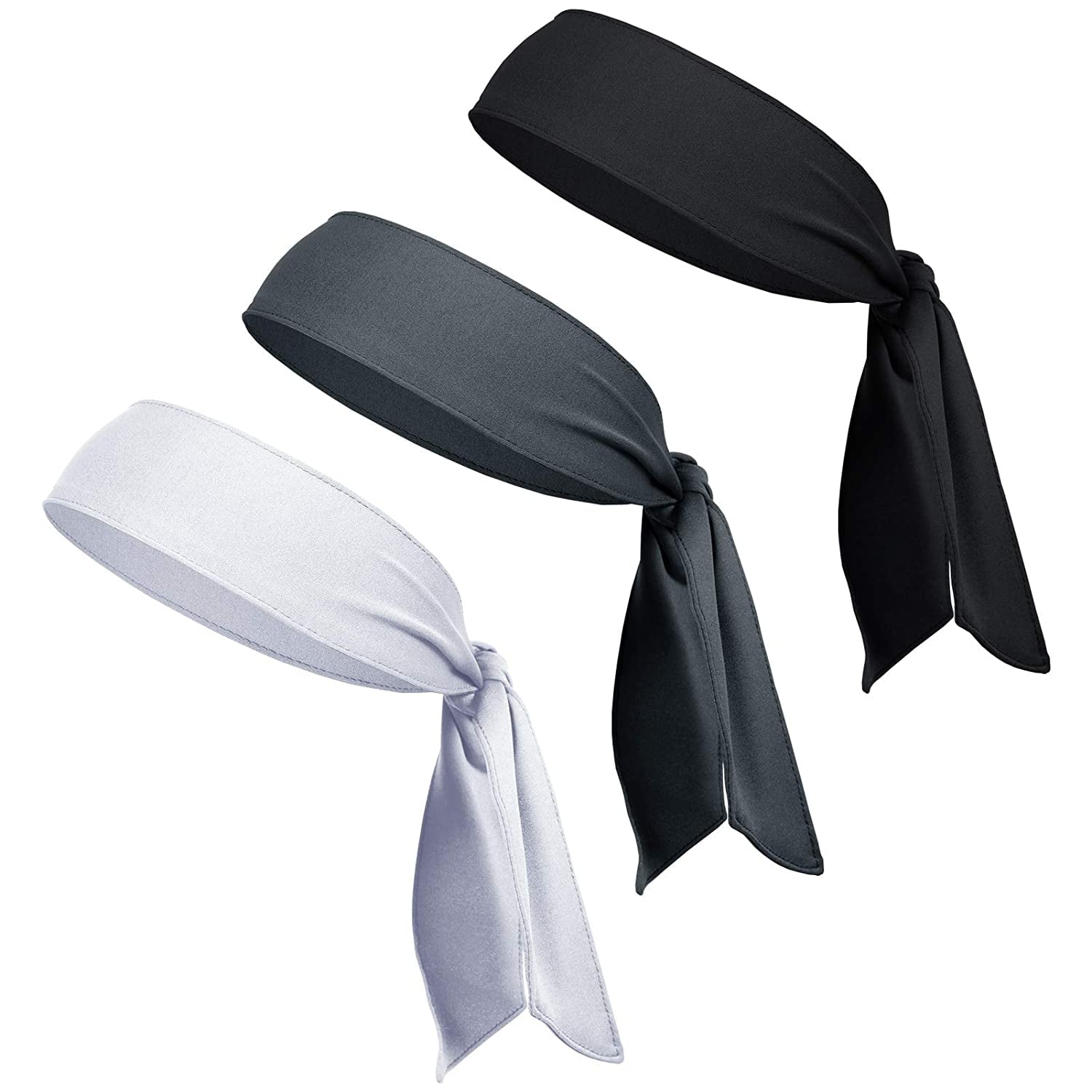 Heldig 3 Pack Head Tie Headbands for Men, Tennis Karate & Ninja ...