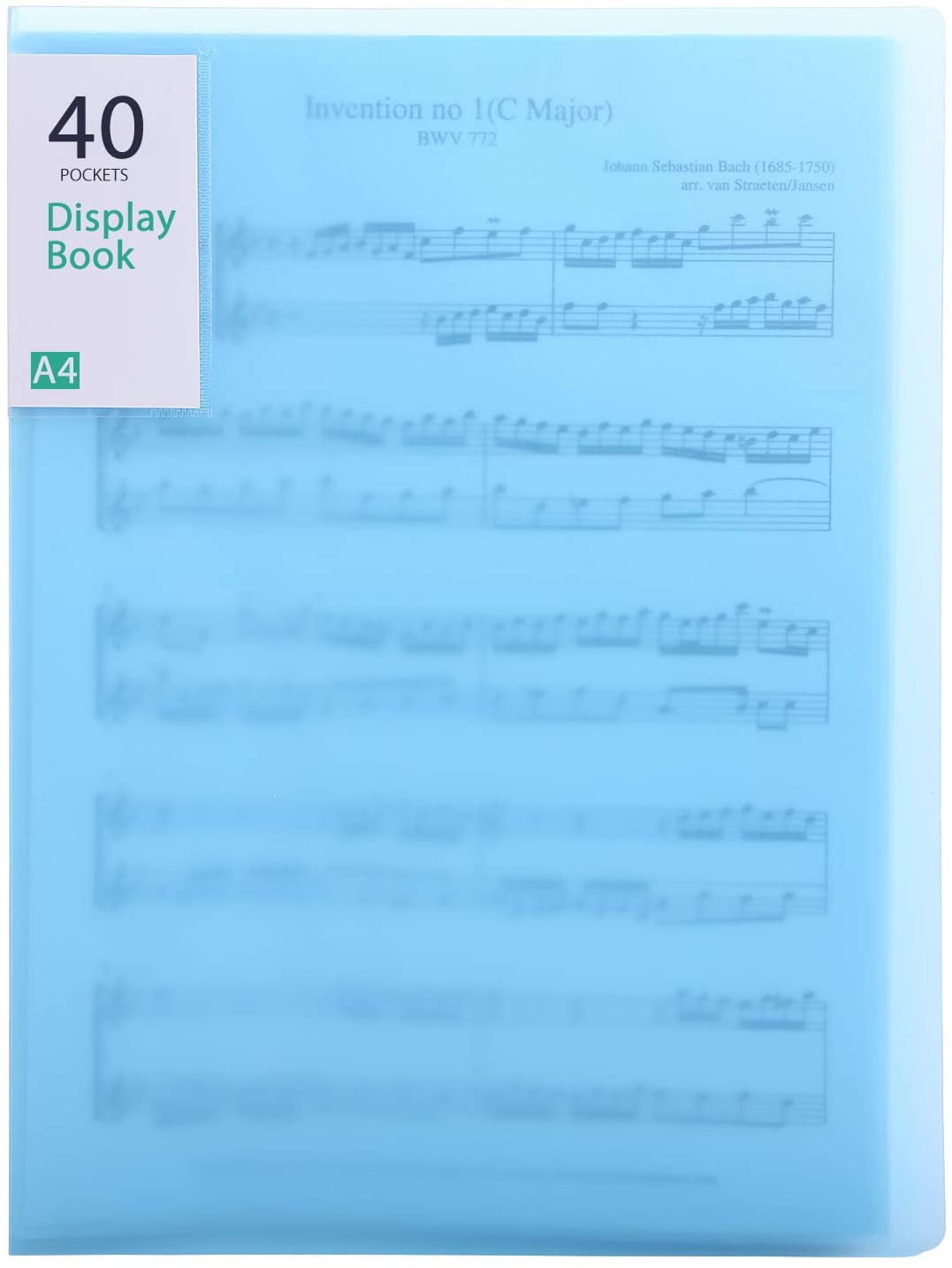 Heldig 40 Pockets Plastic Presentation Book Portfolio Folder File ...