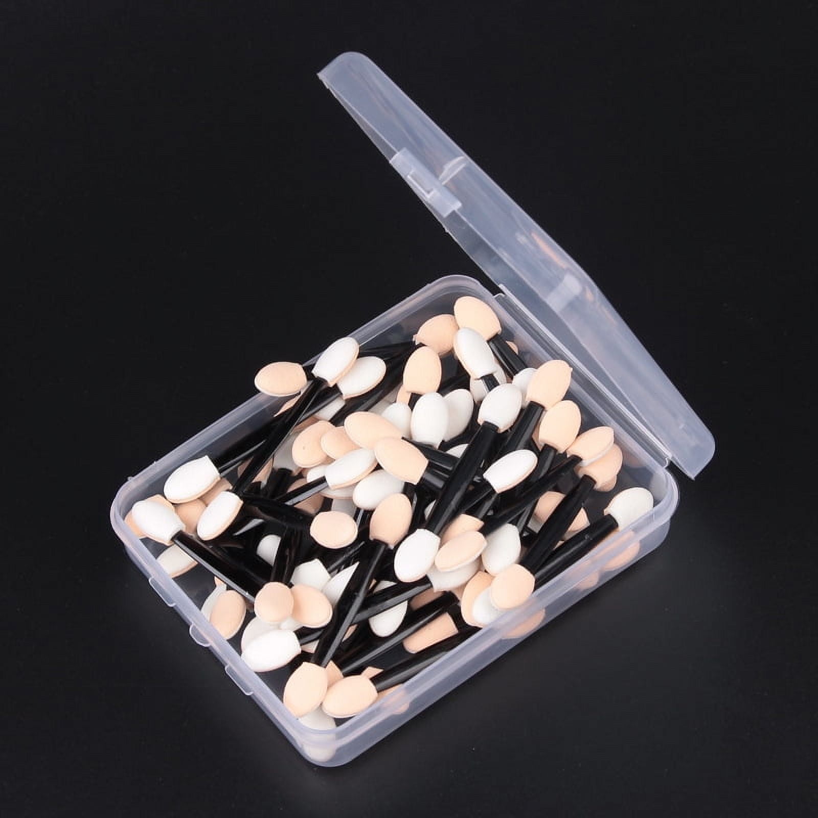 Heldig 50 Eye Shadow Applicator Disposable Foam Makeup Brush Sponge ...
